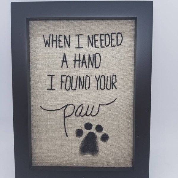 When I Needed a Hand I Found a Paw - Etsy