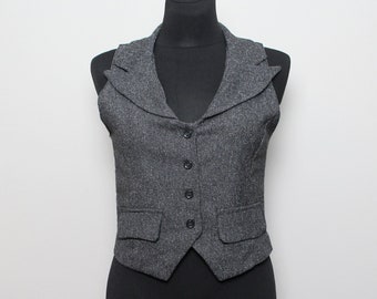 Grey Vest - Etsy