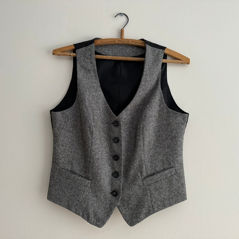 Gray Vest - Etsy