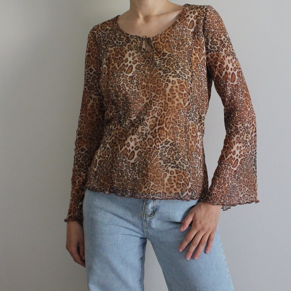 Leopard Print Top - Etsy