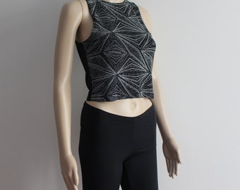 Backless Metallic Silver or Gold Crop Top - Etsy