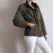 Vintage Olive Green Military Style Utility Jacket / Button-up Cargo ...