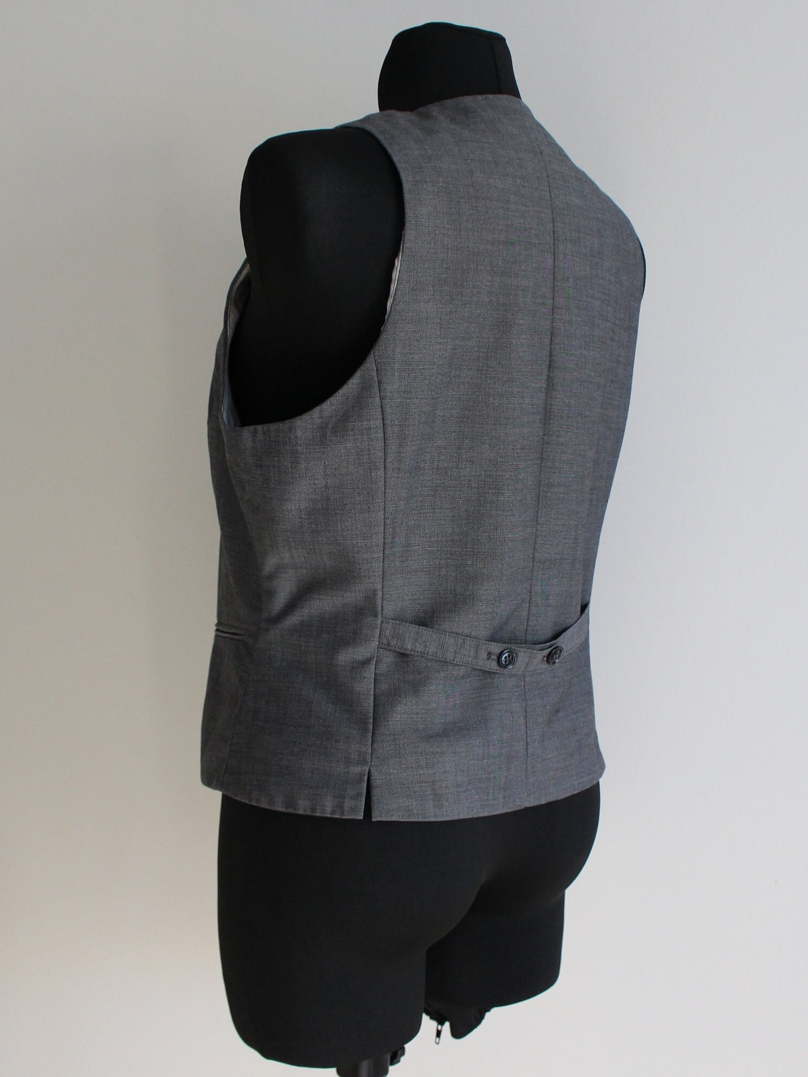 Gray Vest Women's Grey Vest Gray Womens Waistcoat Formal Vest Fitted ...