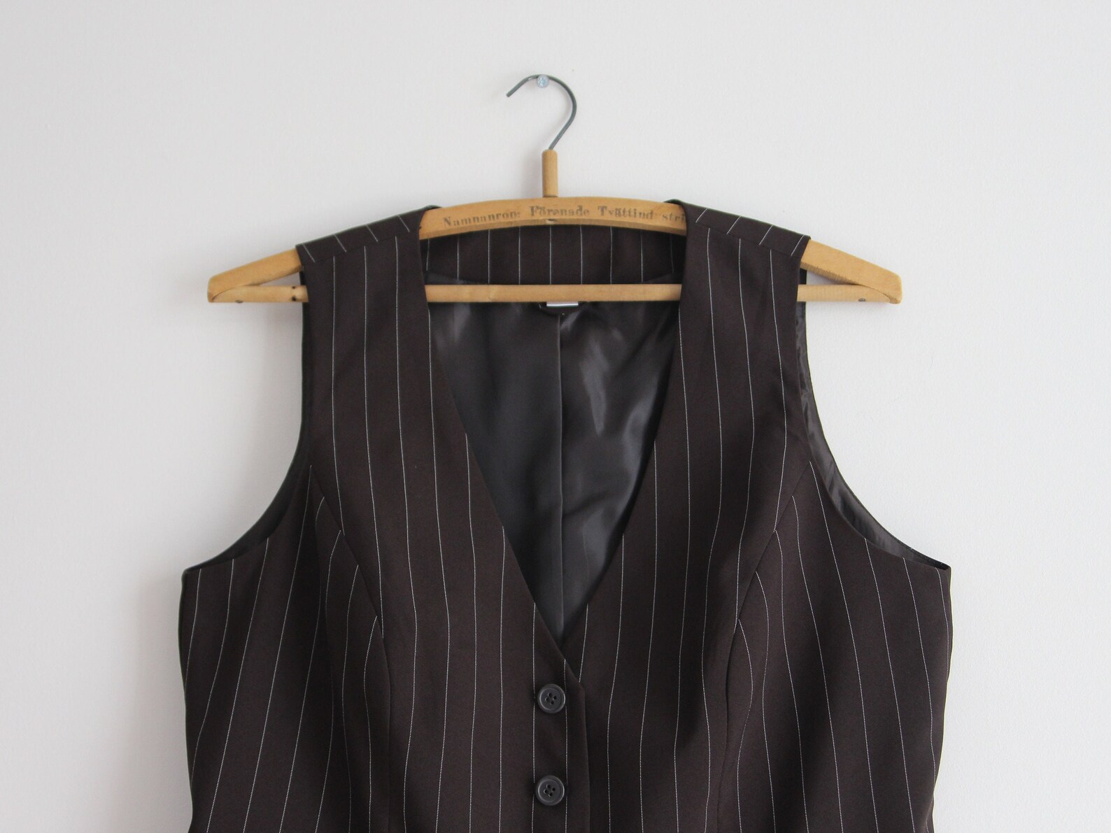 Brown Vest Striped Vest Brown Striped Vest Women's Brown Waistcoat ...