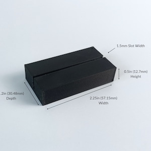 Black Table Number Holders: Rectangle, Biodegradable PLA, Wedding Card ...