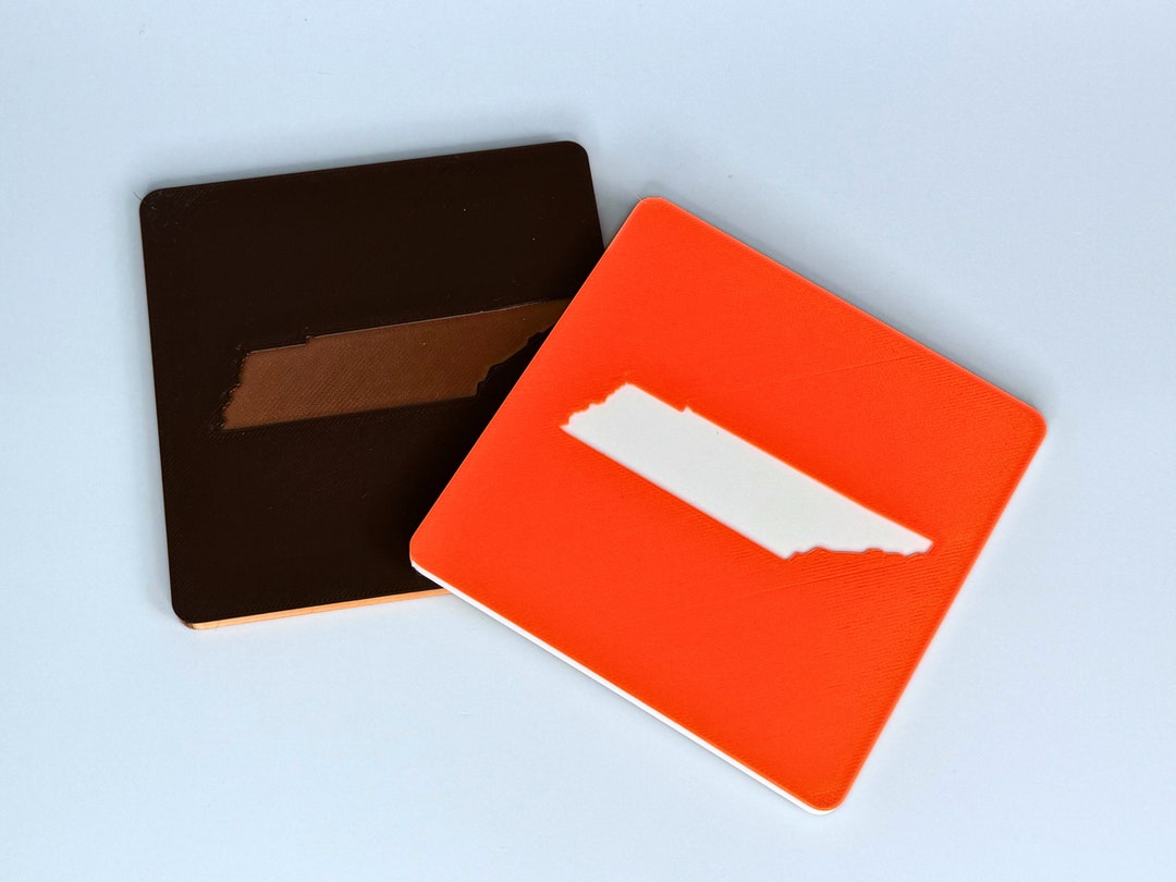 Tennessee Coaster Set of 4 | Square Drink Coasters | Custom Drink ...