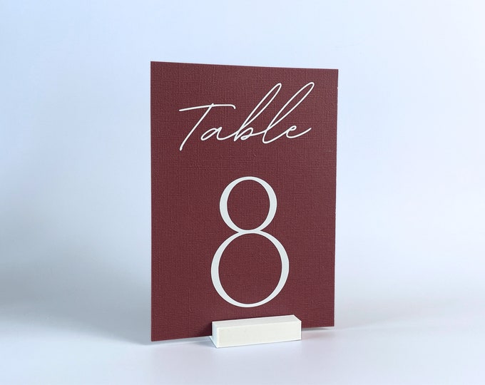 Table Number Sign Holder Stand for Wedding Reception Decor - Etsy