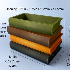 Multicolor Stack of Books Succulent Plant Pot | Succulent Gift | 3D ...