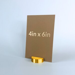 Gold Color Table Number Holders: Round, Biodegradable PLA, Modern ...