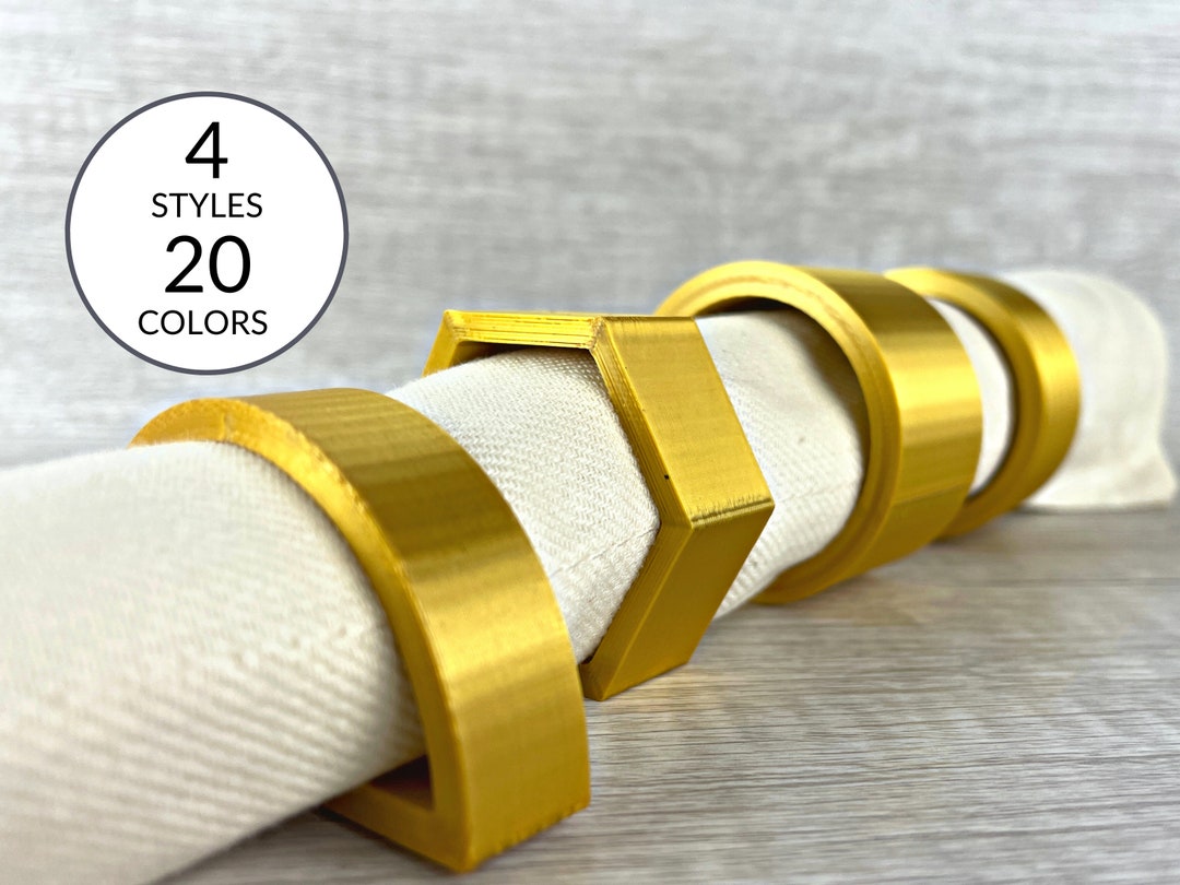 Modern Napkin Rings Set of Napkin Rings Napkin Rings Set - Etsy