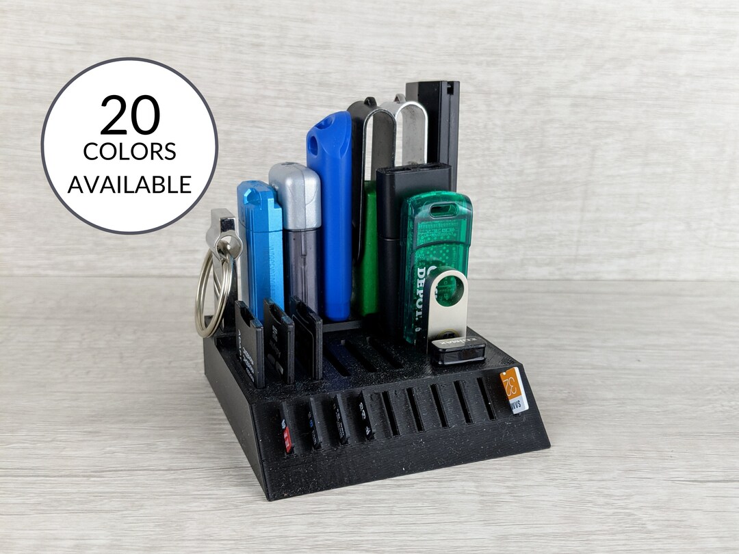 USB Flash Drive Holder Flash Drive Storage SD and Micro SD - Etsy