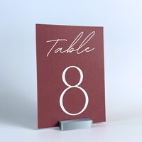 Table Number Stands - Etsy