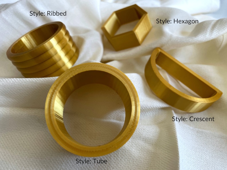 Modern Napkin Rings Set of Napkin Rings Napkin Rings Set - Etsy