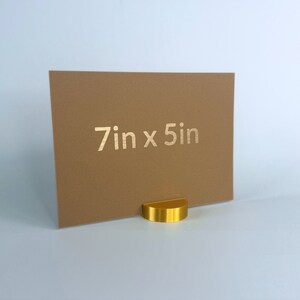 Gold Color Table Number Holders: Round, Biodegradable PLA, Modern ...