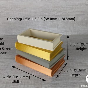 Multicolor Stack of Books Succulent Plant Pot 3D Printed | Etsy