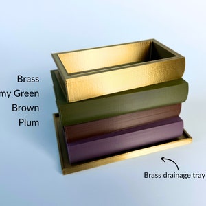 Multicolor Stack of Books Succulent Plant Pot Succulent Gift 3D Printed ...