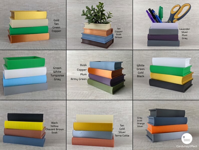 Multicolor Stack of Books Succulent Plant Pot Succulent Gift - Etsy