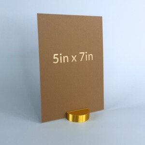 Gold Color Table Number Holders: Round, Biodegradable PLA, Modern ...