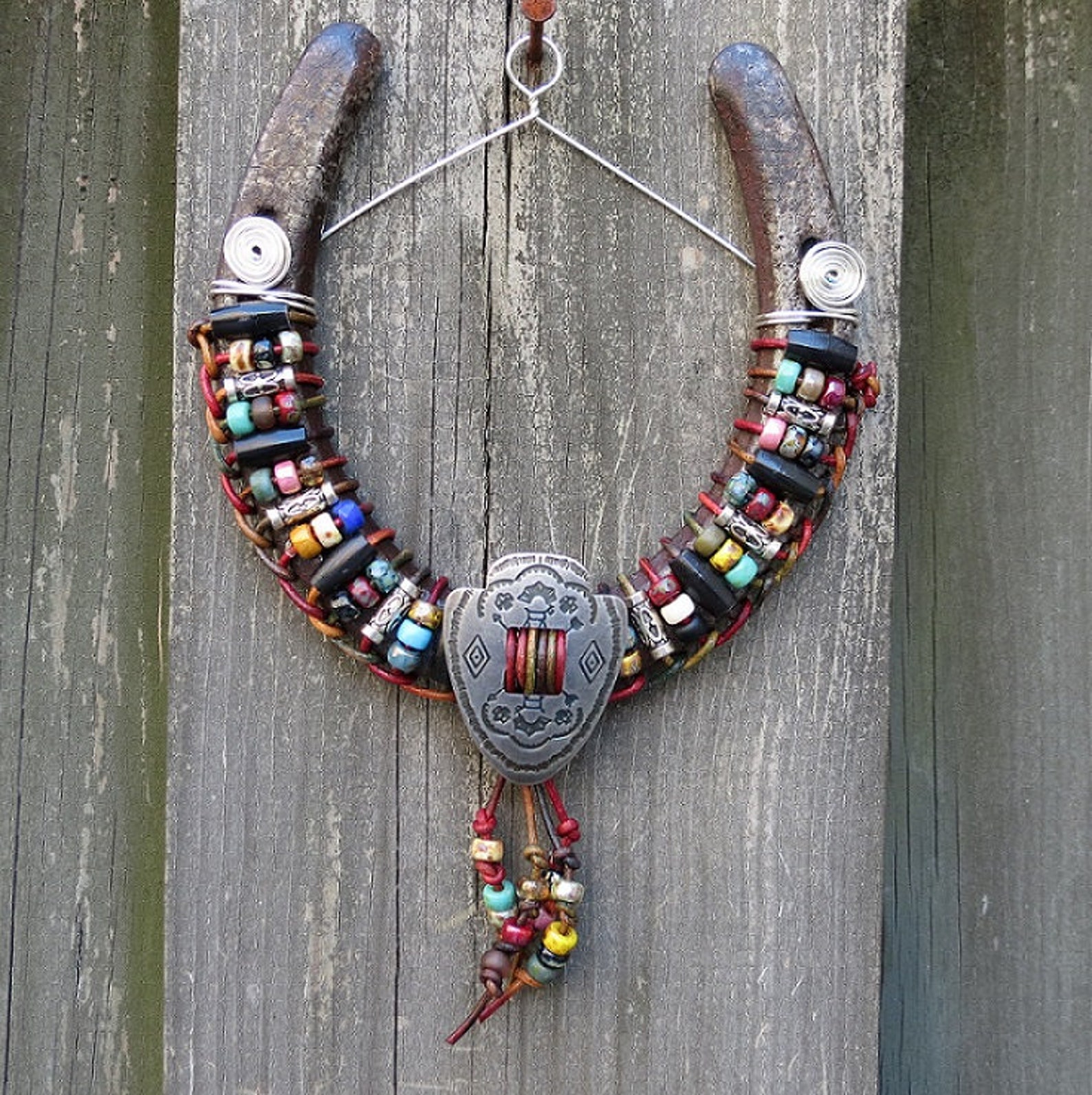 Arrowhead Decorated Horseshoe Rustic Wall Decor - Etsy