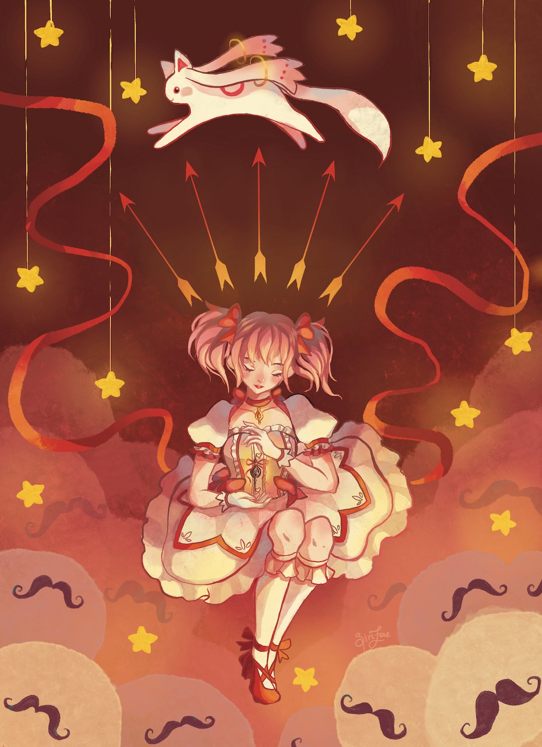 Puella Magi Madoka Magica - Print (8" X 11") - Etsy