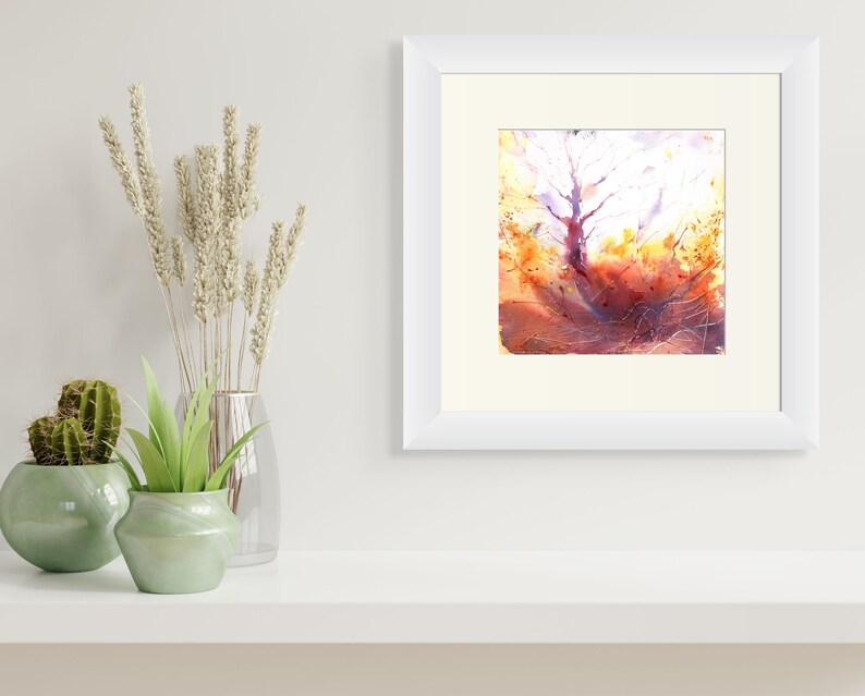 Autumn, Watercolour Landscape Painting, Loose Expressive Watercolour ...