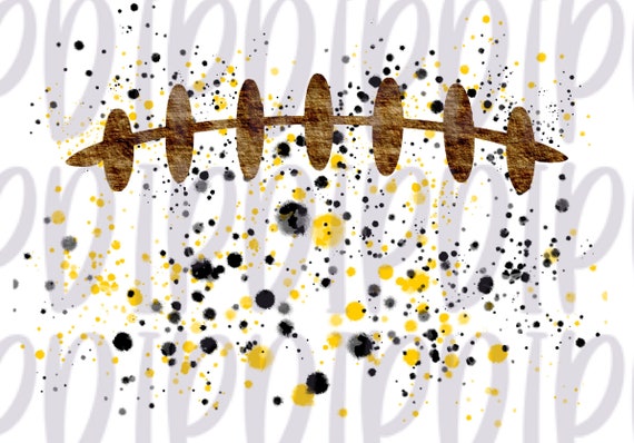 Digital Download Football Black and Gold | Etsy