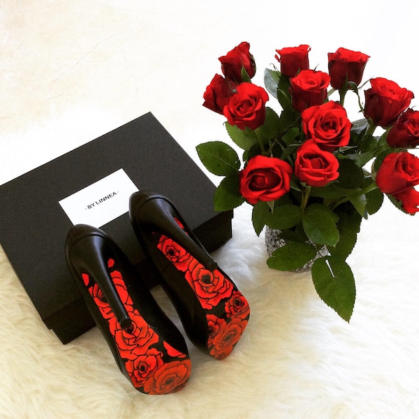 Red Bottom Platform Heels - Etsy