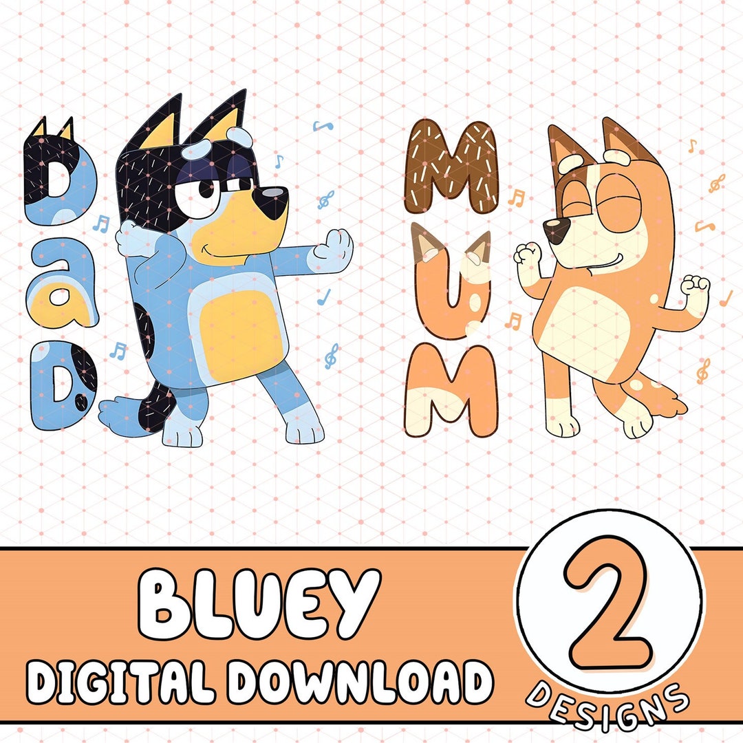 Bluey Dad Bluey Mum Png Download, Bluey Dad Png, Bluey Clipart, Bluey ...
