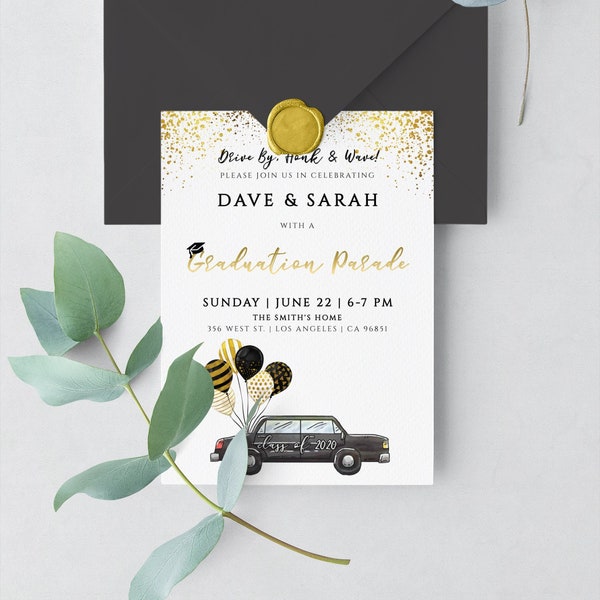 Drive by Graduation Party Invite - Etsy