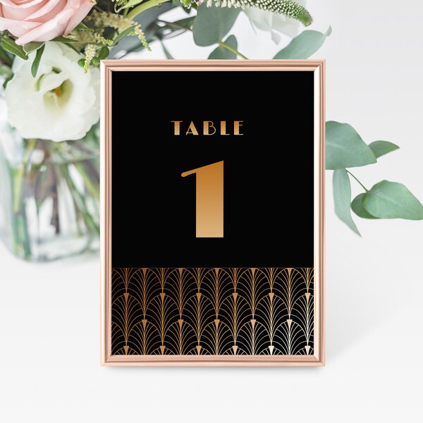 1920s Table Numbers - Etsy