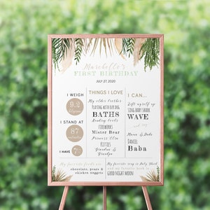 Editable Milestone Board Template Instant Download Pampas - Etsy