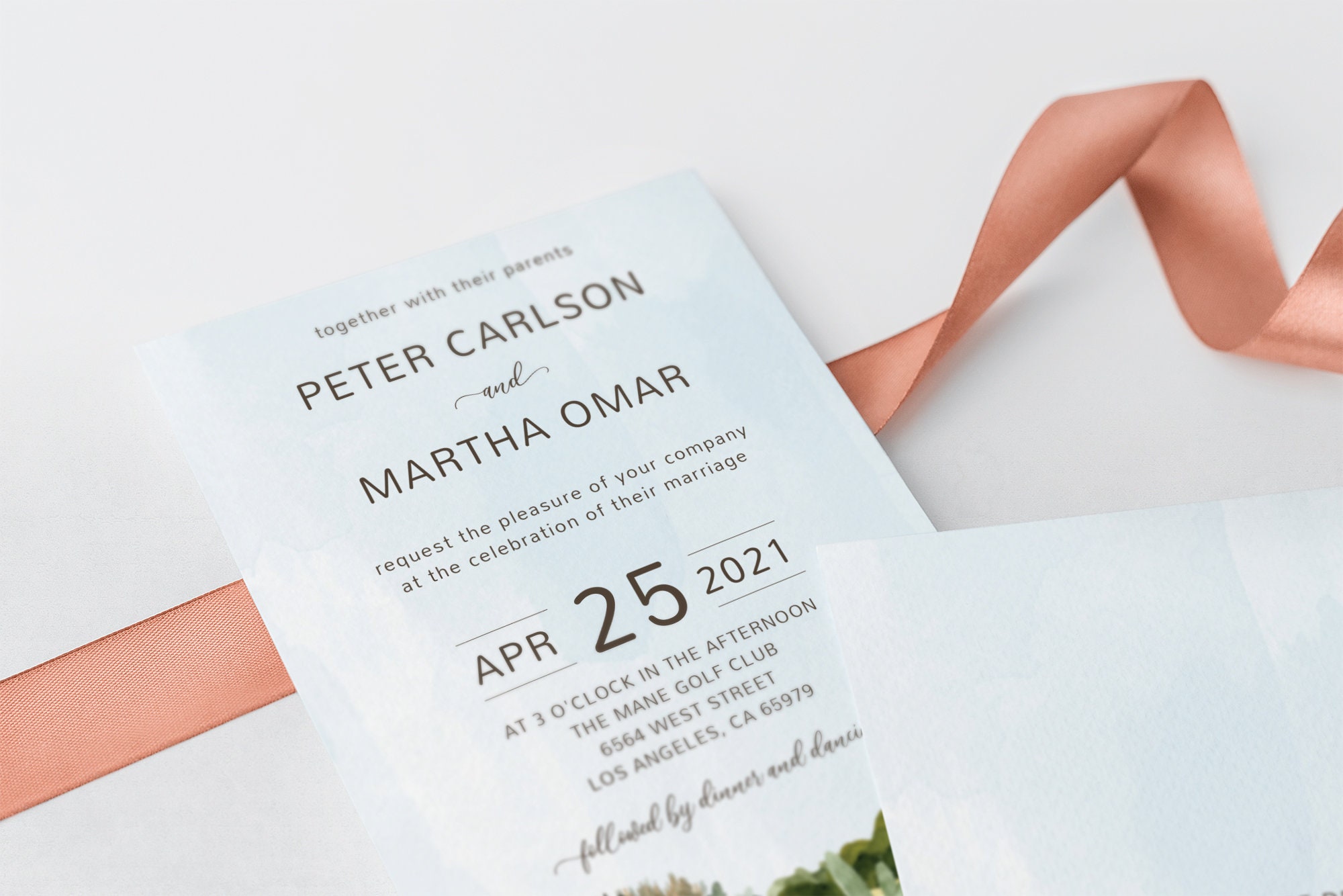 Cottagecore Wedding Invitation Template Wildflowers Wedding | Etsy