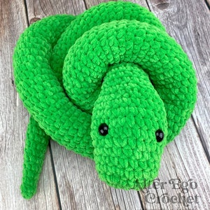 NO SEW Snake Crochet Amigurumi Pattern, Serpent, Rattle Snake, Adder ...