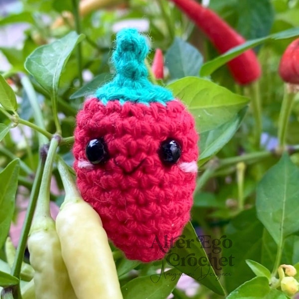 Crochet Chili Pepper Pattern - Etsy