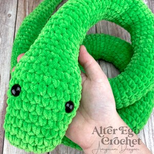 NO SEW Snake Crochet Amigurumi Pattern, Serpent, Rattle Snake, Adder ...