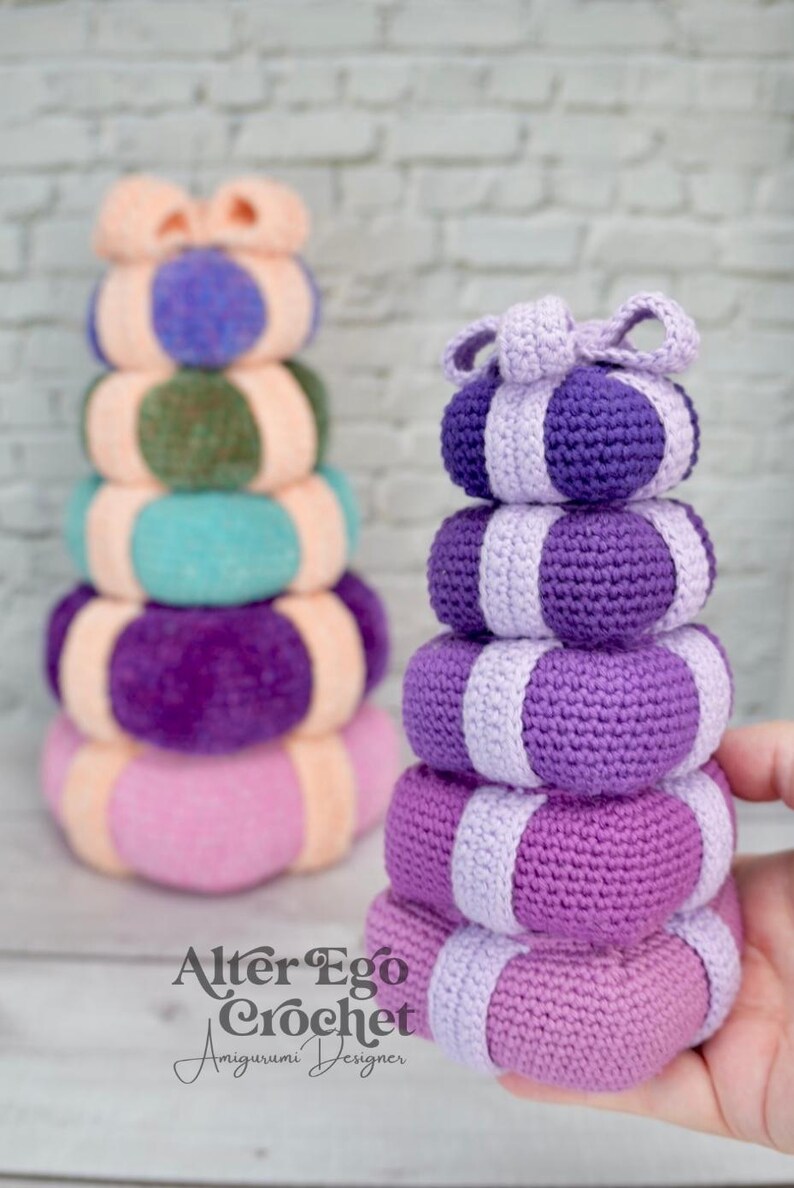 NO SEW Present Stacking Toy Crochet Amigurumi Pattern, Interactive Gift ...