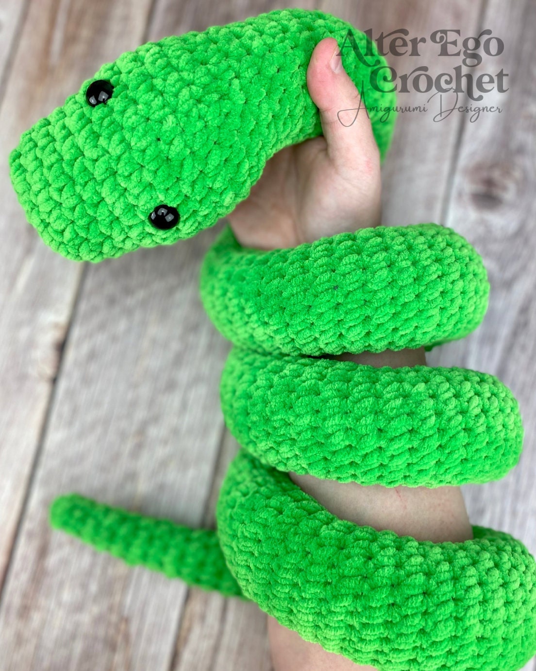 NO SEW Snake Crochet Amigurumi Pattern Serpent Rattle - Etsy Canada