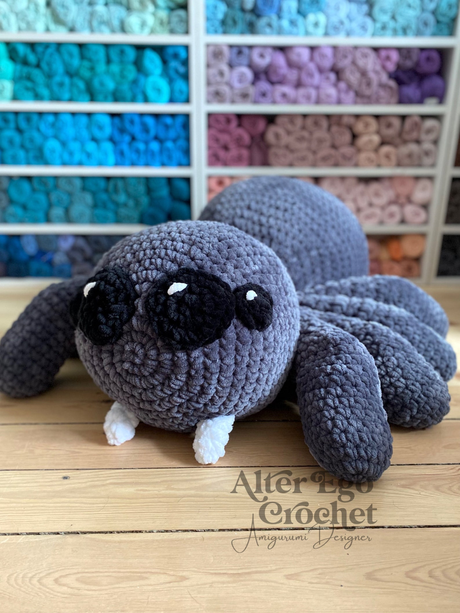 Huge Tarantula Crochet Amigurumi Pattern, Big Spider, Bug, Insect, Tony ...