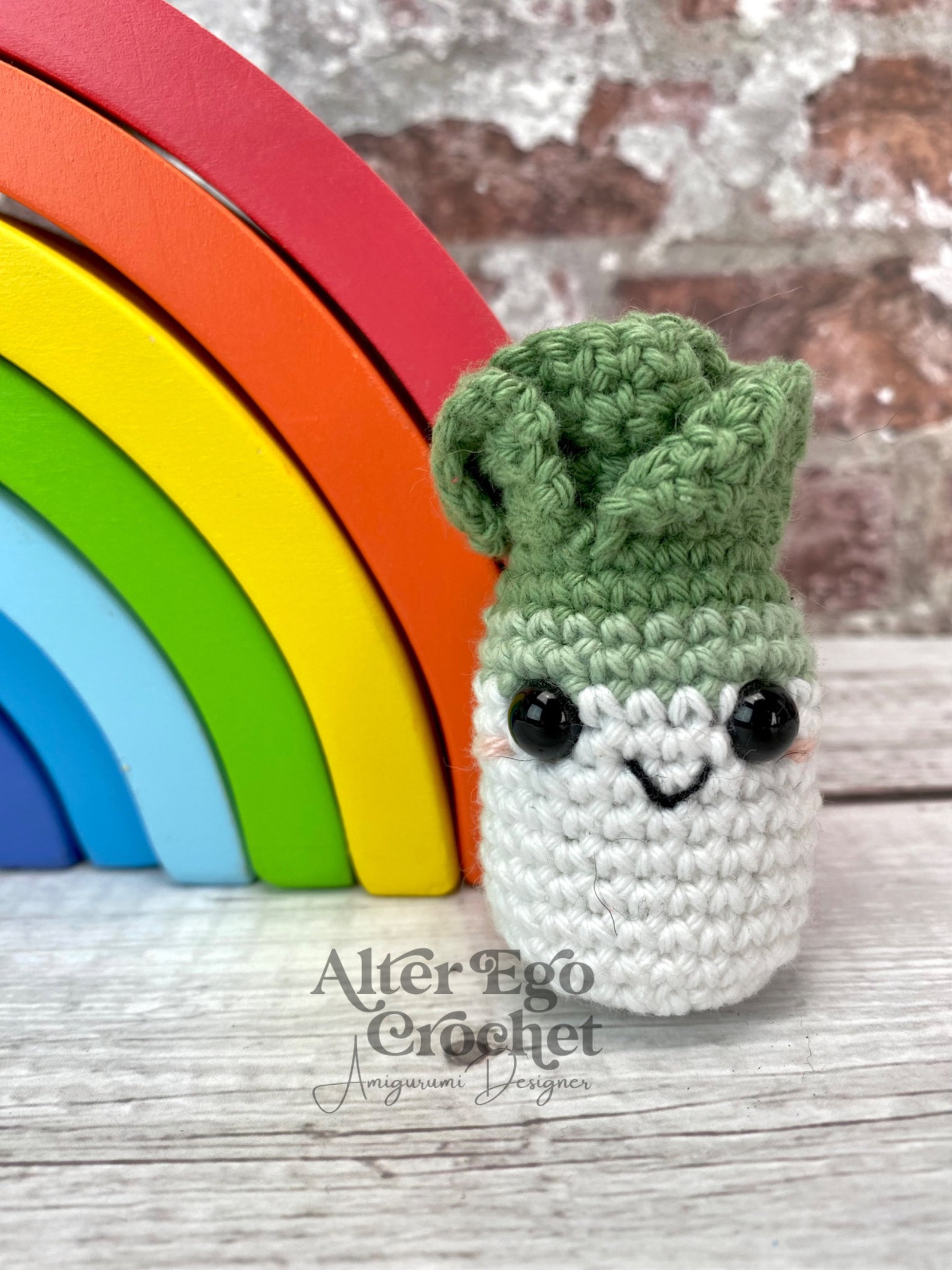 NO SEW Leek Amigurumi Crochet Pattern, Veggies, Vegetables, Spring ...