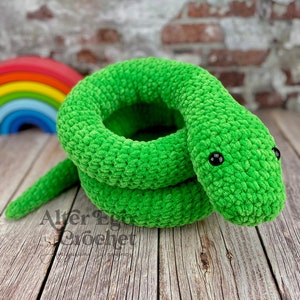 NO SEW Snake Crochet Amigurumi Pattern, Serpent, Rattle Snake, Adder ...