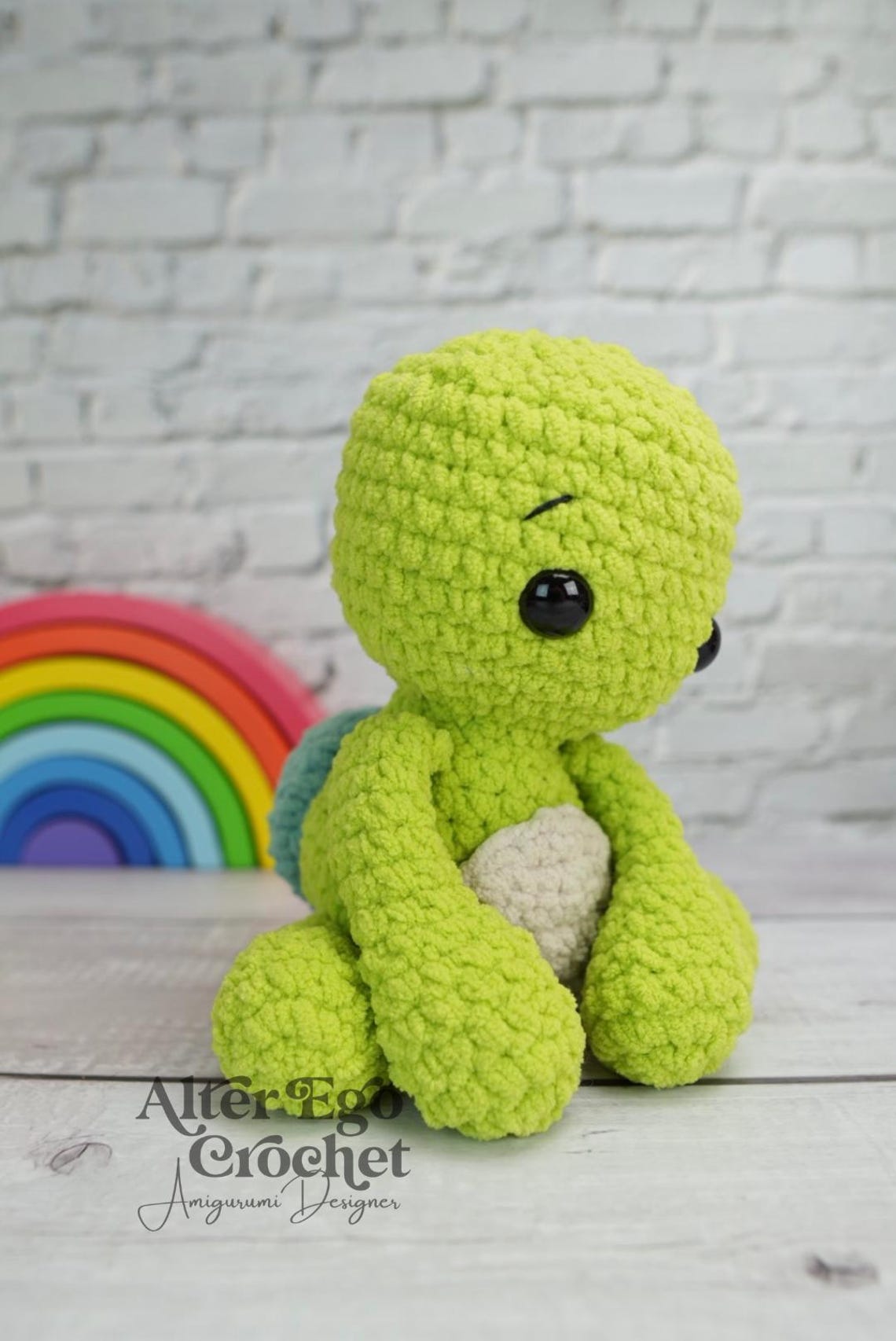 Turtle Plushie Amigurumi Crochet Pattern, Plush Toy, Teddy Bear, Animal ...