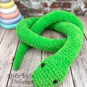 NO SEW Snake Crochet Amigurumi Pattern, Serpent, Rattle Snake, Adder ...