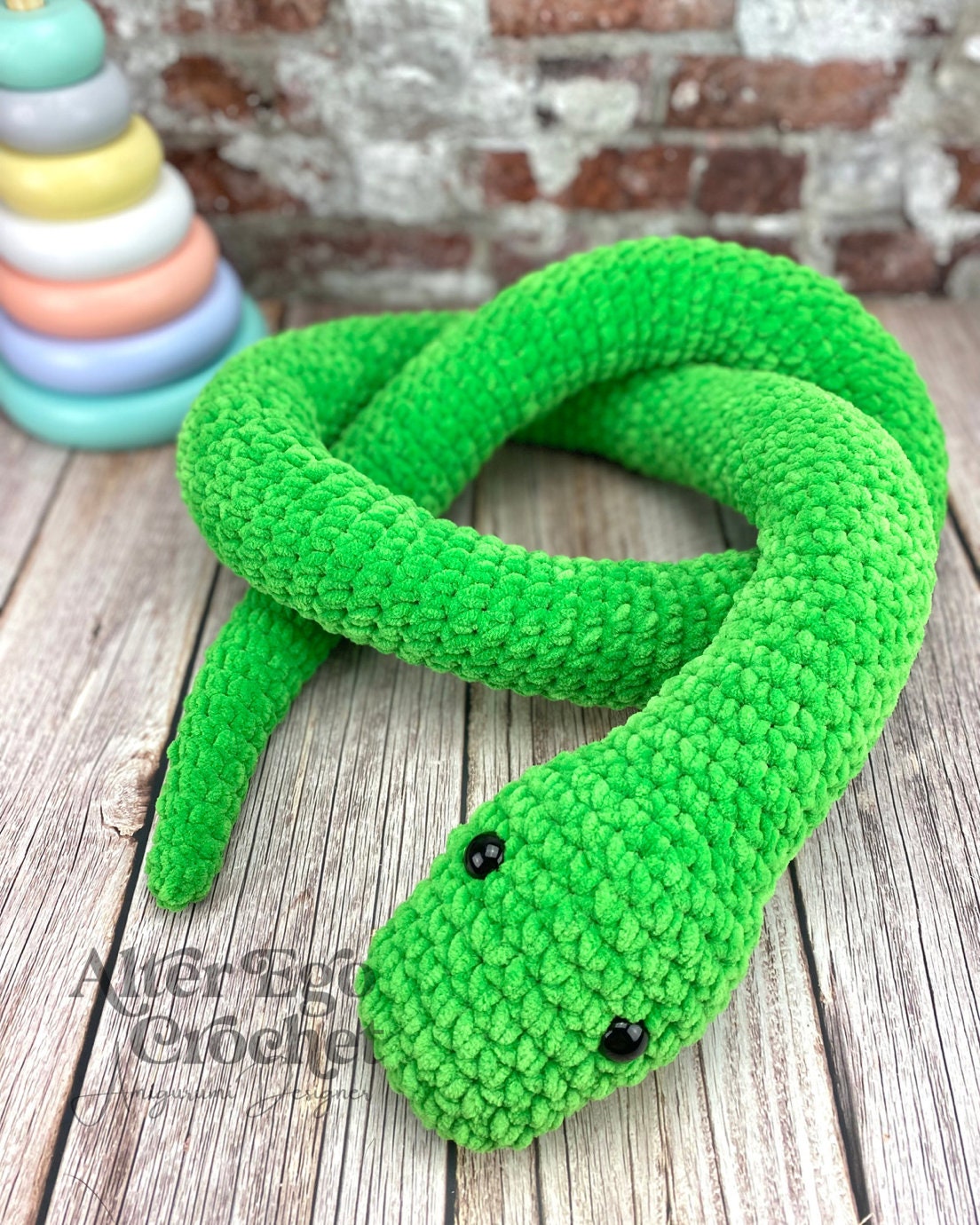 NO SEW Snake Crochet Amigurumi Pattern Serpent Rattle - Etsy Canada