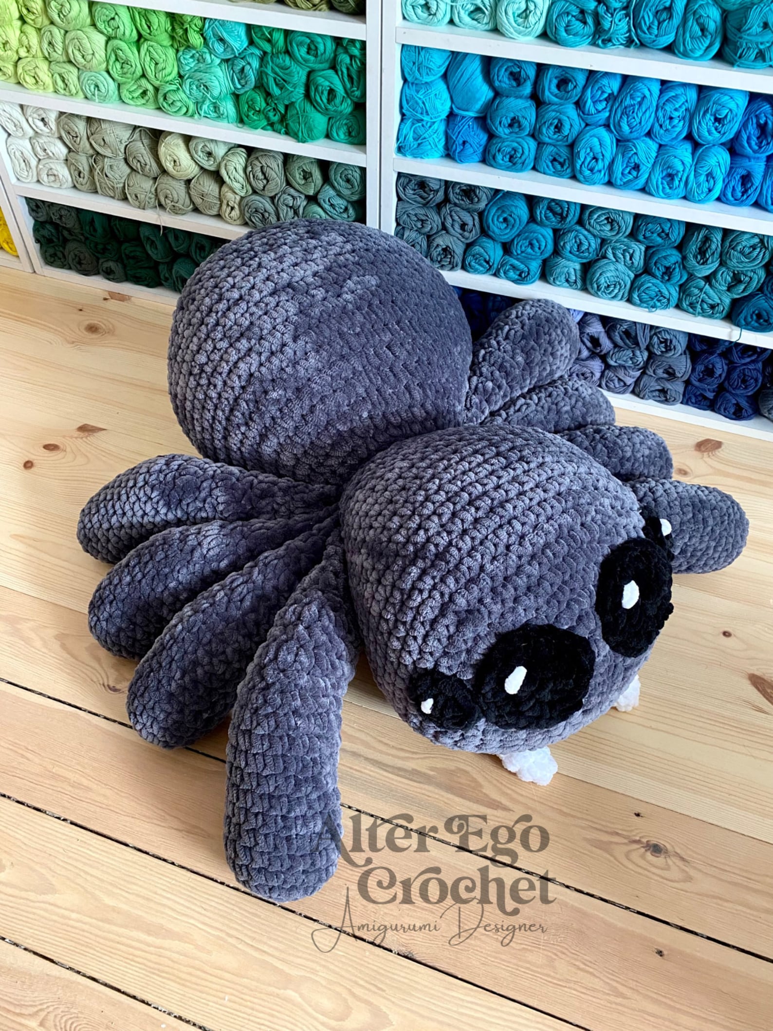 Huge Tarantula Crochet Amigurumi Pattern, Big Spider, Bug, Insect, Tony ...