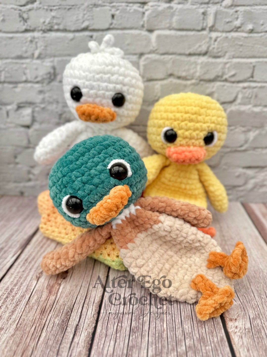 NO SEW Baby Duck Lovey Crochet Amigurumi Pattern, Snuggle Blanket ...