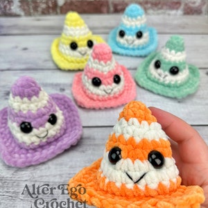 NO SEW Traffic Cone Amigurumi Crochet Pattern, Playset, Stacking Toy ...
