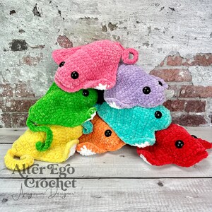 NO SEW Crochet Amigurumi Ray Pattern, Sting Ray, Manta Ray, Fish ...