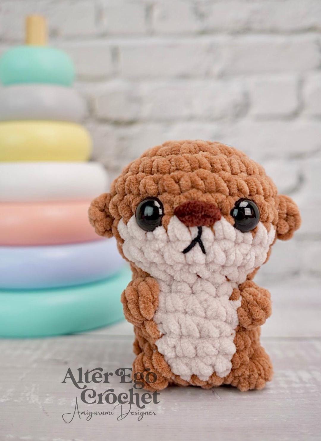 NO SEW Otter Amigurumi Crochet Pattern, Otto the Otter Plushie Tutorial, Beaver - Etsy Canada