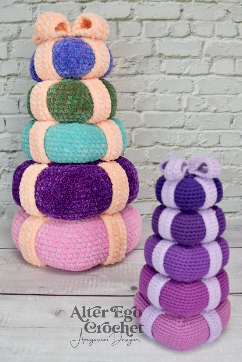 NO SEW Present Stacking Toy Crochet Amigurumi Pattern, Interactive Gift ...
