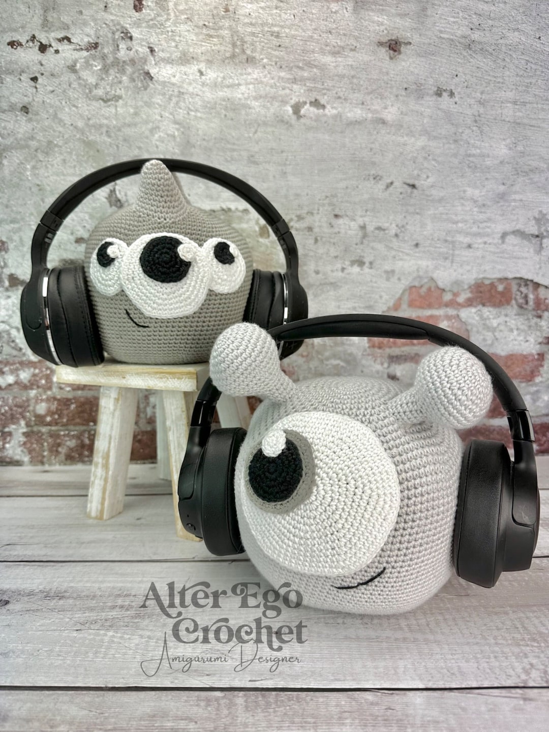 Headphone Monster Crochet Amigurumi Pattern for 2 Monsters That Can ...
